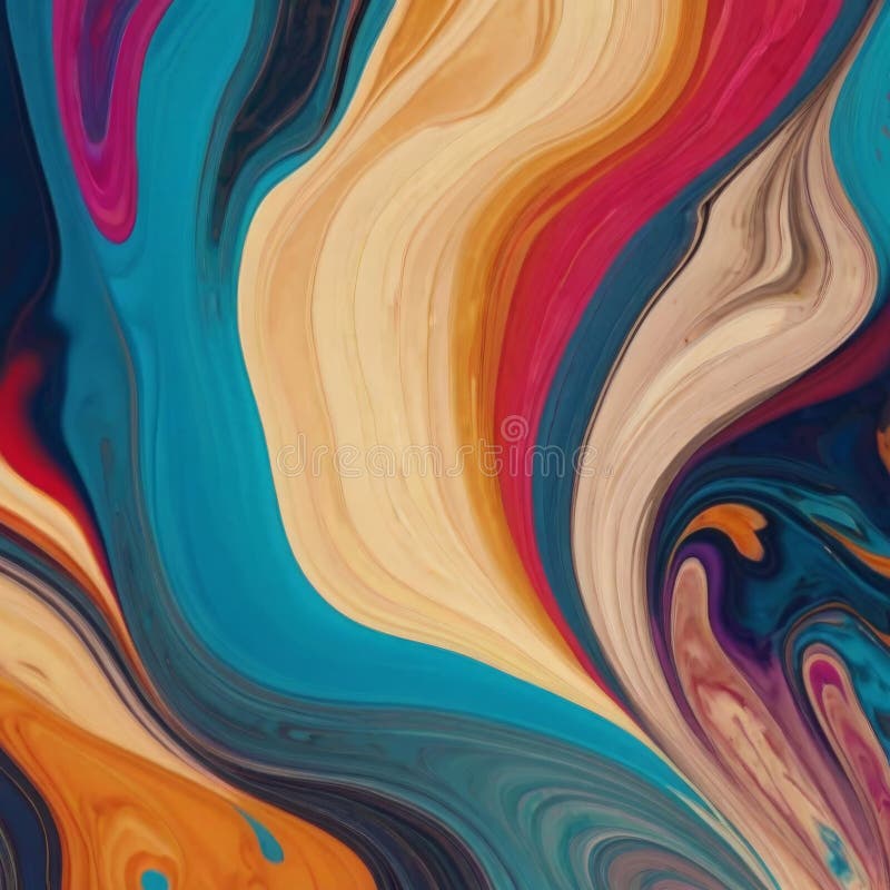 Abstract Background with Colored Spots of Paint in the Style of ...