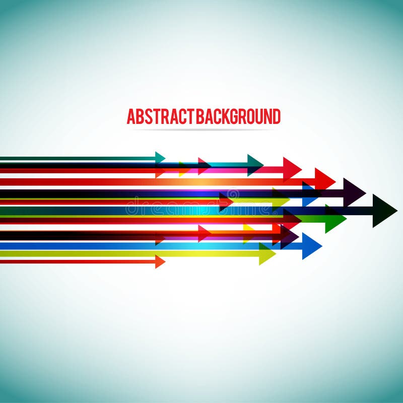 Abstract Colorful Arrows Background Stock Vector - Illustration of ...