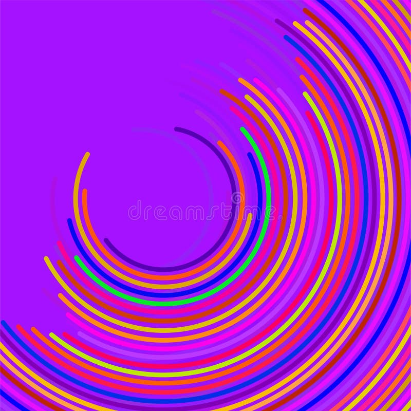 Abstract Background of Colorful Circles with Lines, Technology Backdrop ...