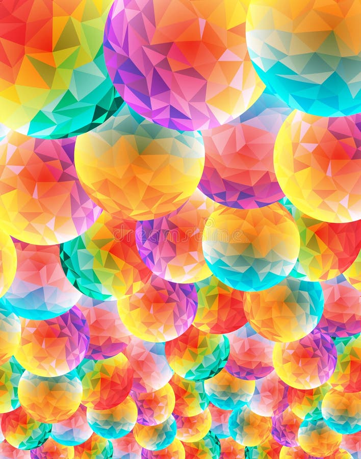 Colorful Abstract Vector Background Circles Stock Illustrations