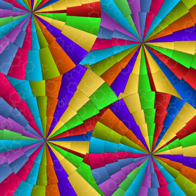 Abstract Background of Colorful Fans Stock Vector - Illustration of ...