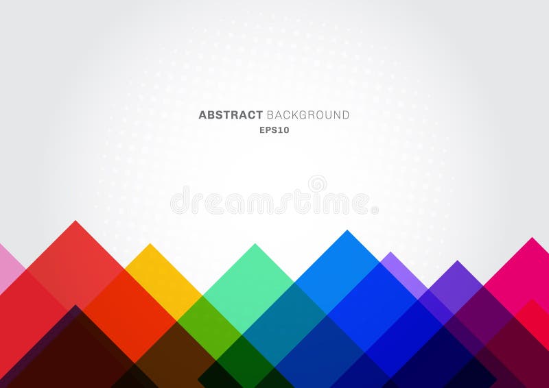Colorful Overlapping Geometric Shapes Stock Illustrations – 14,267 ...