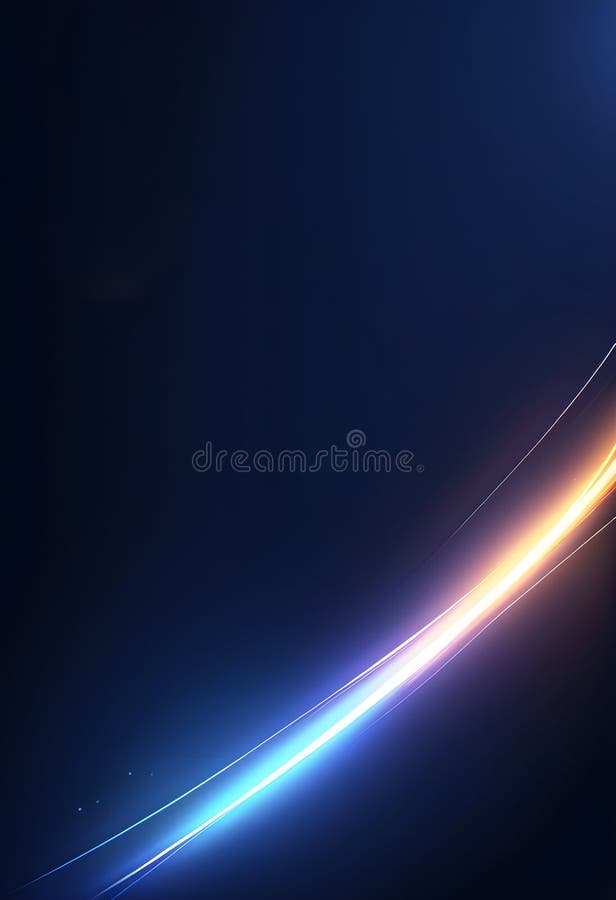 Abstract Background with Colorful Glow Effects on Dark Background Stock ...