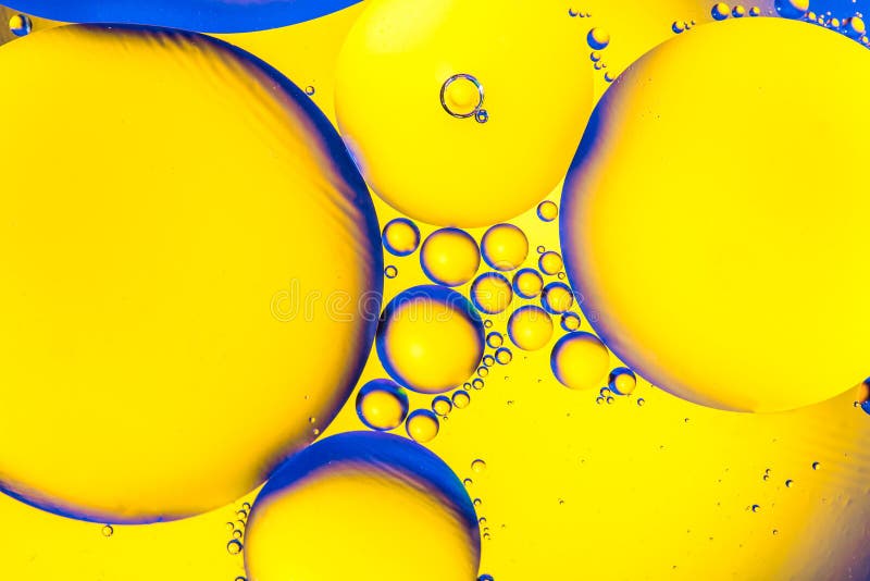 Abstract Background with Colorful Gradient Colors. Oil Drops in Water ...