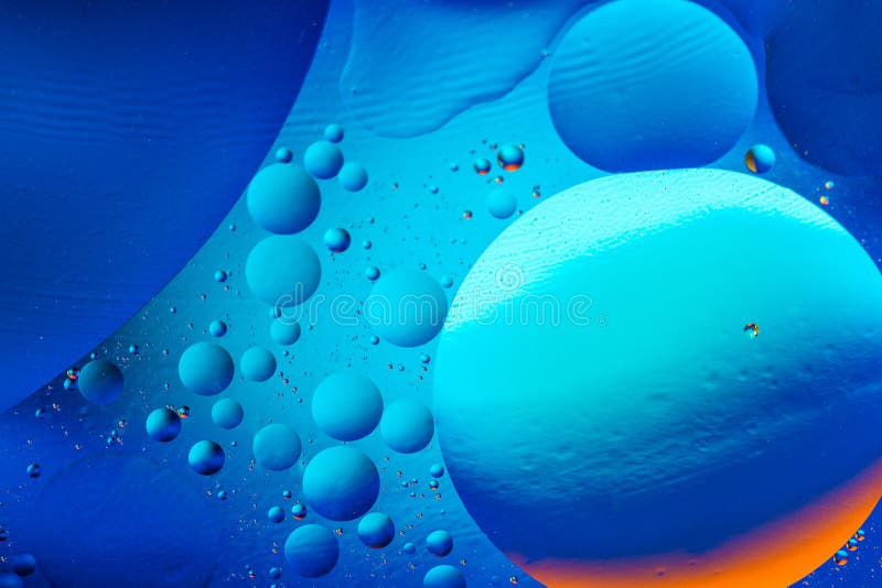 Abstract Background with Colorful Gradient Colors. Oil Drops in Water ...