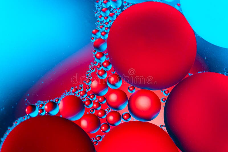 Abstract Background with Colorful Gradient Colors. Oil Drops in Water ...