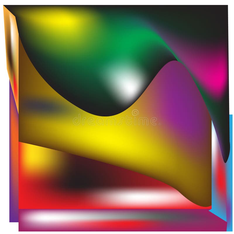 Abstract Background with Colorful Gradient Space Stock Illustration ...