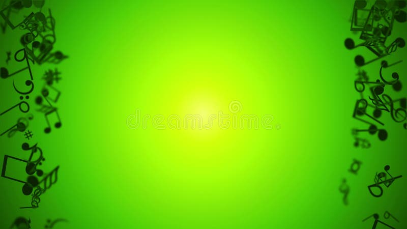 Abstract Background with Colorful Music Notes. Seamless Loop Stock ...