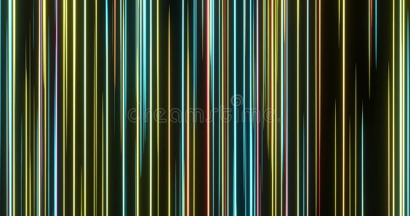 Abstract Background with Colorful Neon Lines Moving Vertically Stock ...