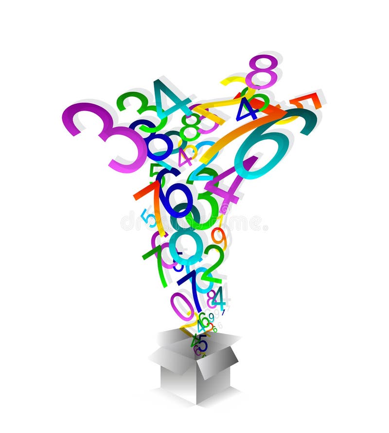 Numbers Colorful Overlay Stock Illustrations – 308 Numbers Colorful ...