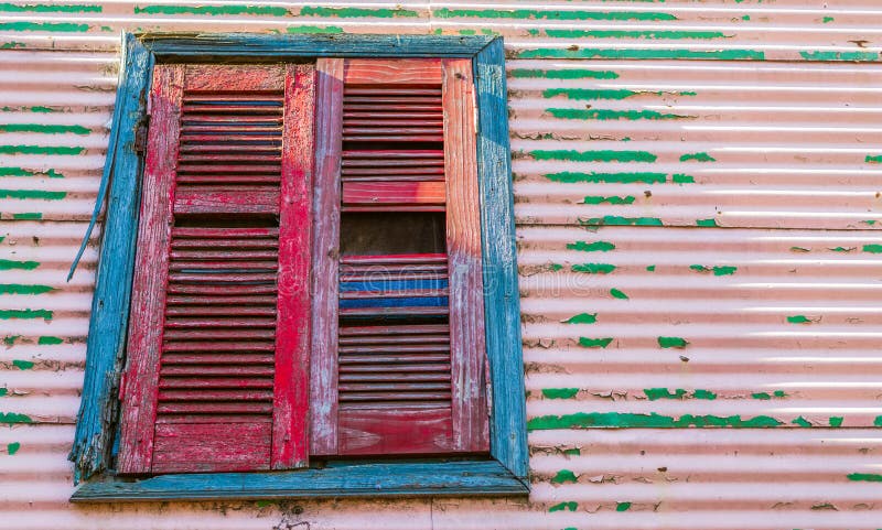 An Abstract Background with Colorful Old Windows. Stock Photo - Image ...