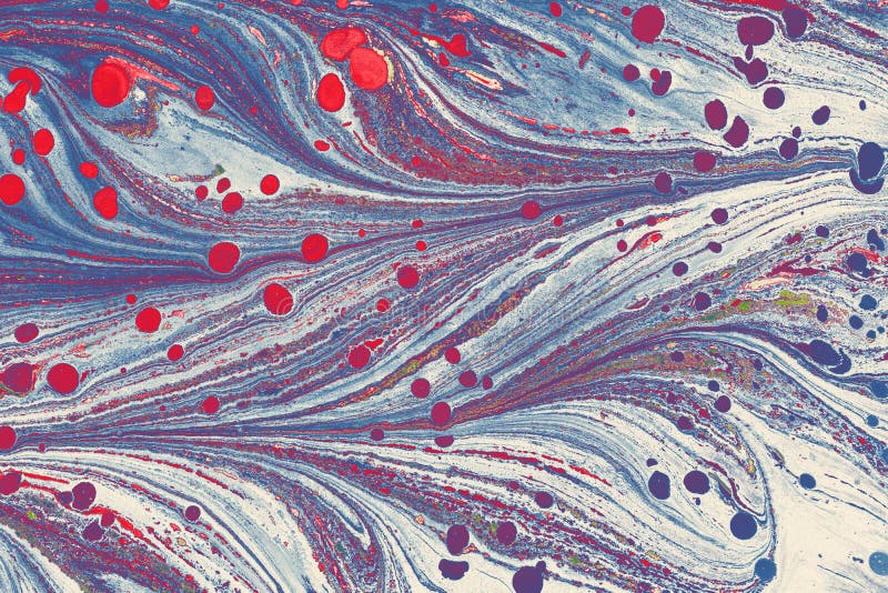 Abstract Background with Colorful Paint Splash Patterns and Swirly ...