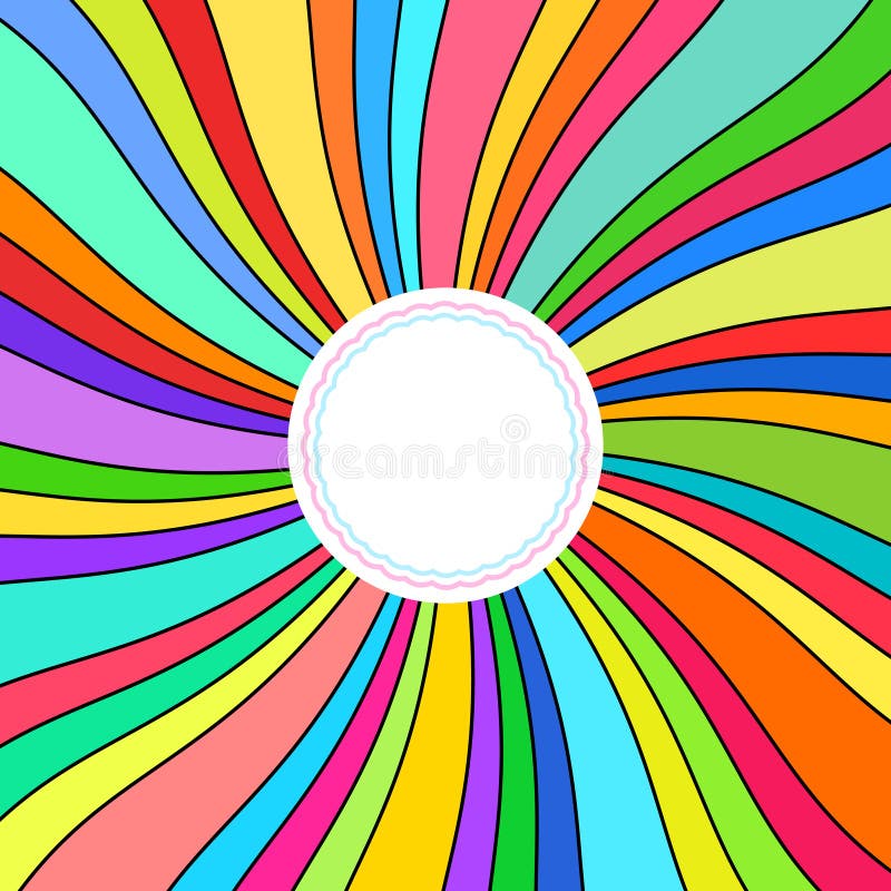 Abstract Background, Colorful Rays Stock Illustration - Illustration of ...