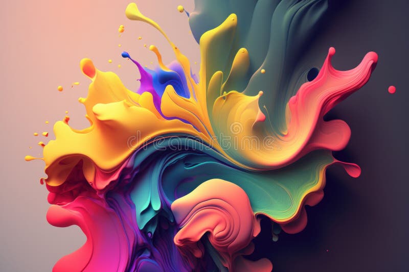 Abstract Background of Colorful Spray Paint.Generative Ai Stock ...
