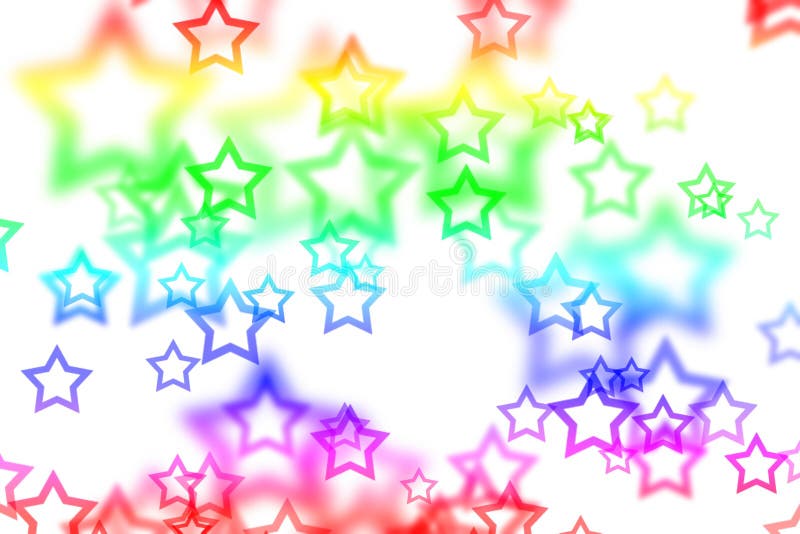 Abstract Background with Colorful Star Stock Illustration ...