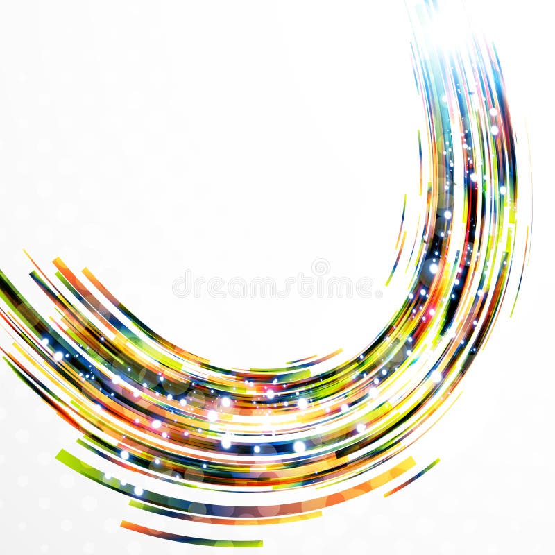 Colorful Line Designs Swirls