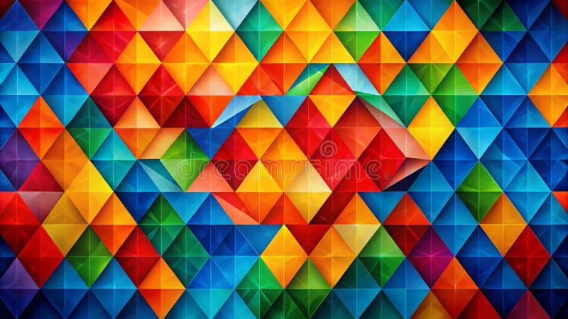 Abstract Background Colorful Triangle Shape Creating Beautiful ...
