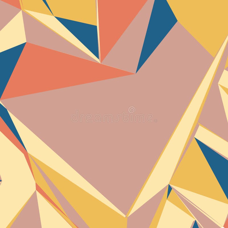 Abstract Background with Colorful Triangles for Magazines, Booklets or ...