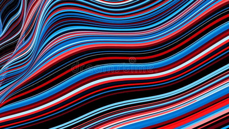 Abstract Background with Colorful Wavy Lines Stock Illustration ...