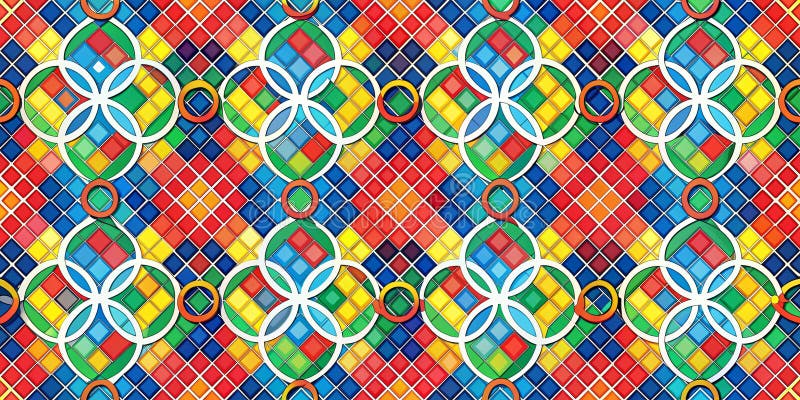 Abstract Background in Colors and Patterns for Olympic Day AI ...