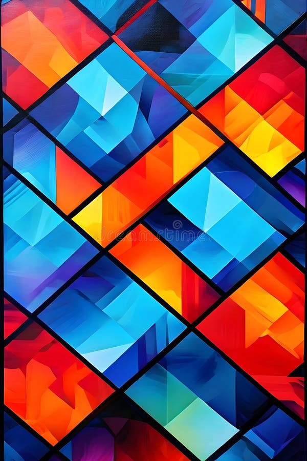 Abstract Background Composed of Overlapping Rectangles in Various ...