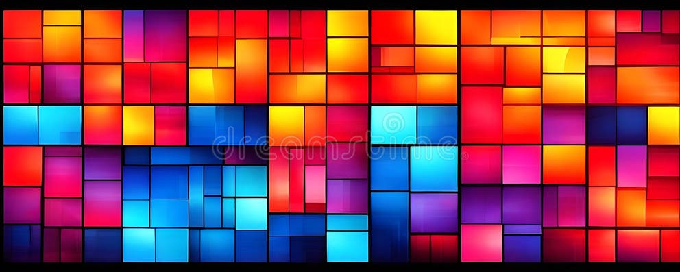 Abstract Background Composed of Overlapping Rectangles in Various ...