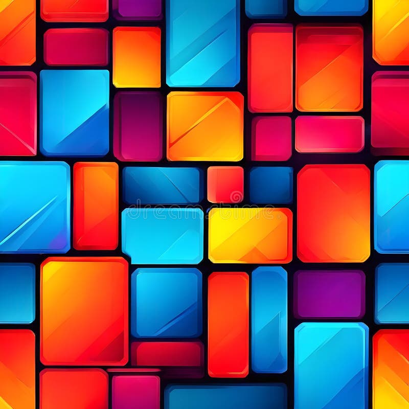 Abstract Background Composed of Overlapping Rectangles in Various ...