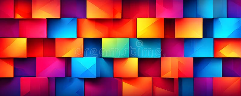 Abstract Background Composed of Overlapping Rectangles in Various ...