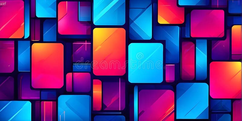 Abstract Background Composed of Overlapping Rectangles in Various ...