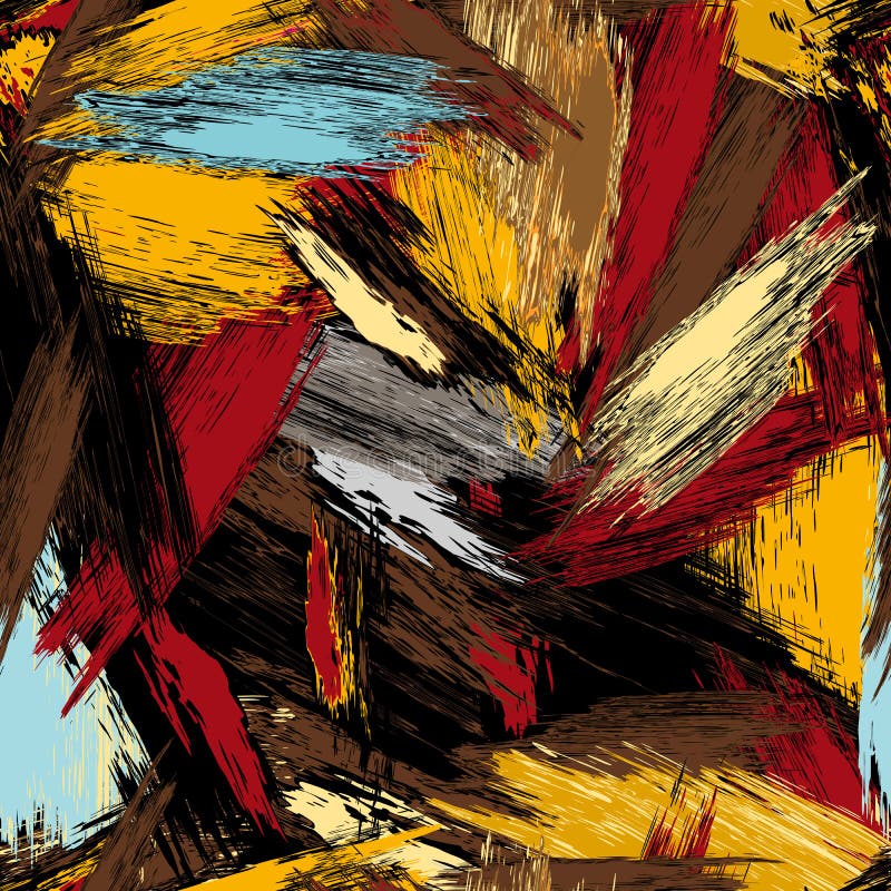 Abstract Background Composition, with Paint Strokes, Seamless Stock ...