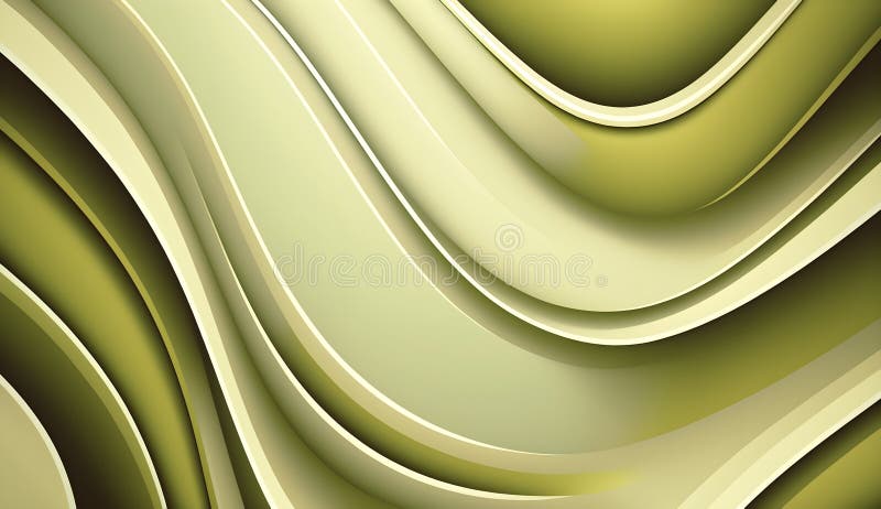 Abstract Background Composition with Smooth Lines and Curves in Olive ...