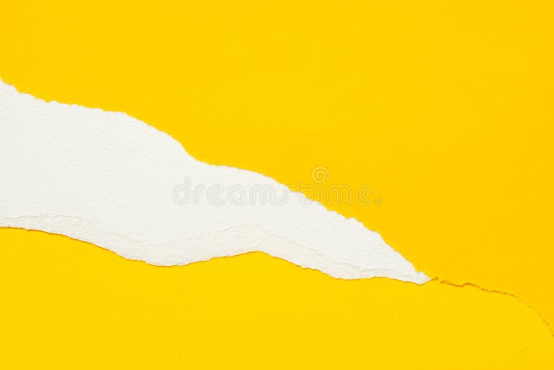 Abstract Background Concept with Ripped Yellow Paper and White Paper ...
