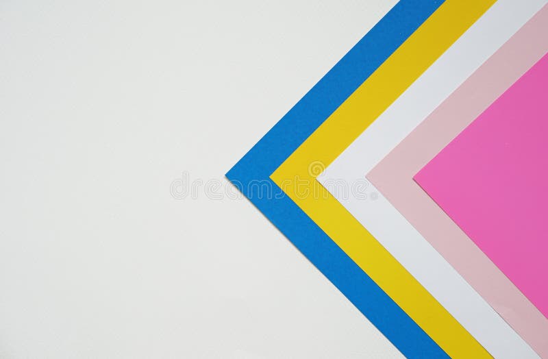 Abstract Background Concept with Stacking of Color Paper in Geometric ...