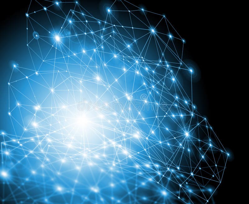 Abstract Background with Connected Lines and Dots for Your Design ...