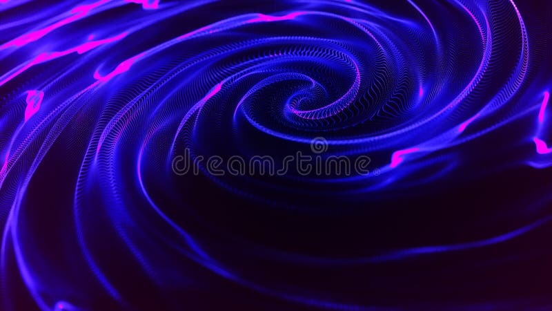 Abstract Background with Connecting Dots. Abstract Point Digital Wave ...