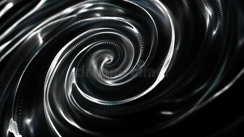 Abstract Background with Connecting Dots. Abstract Point Digital Wave ...