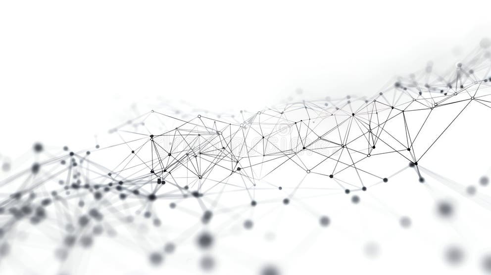 Abstract Background With Connecting Dots And Lines Network Connection Structure Plexus Effect