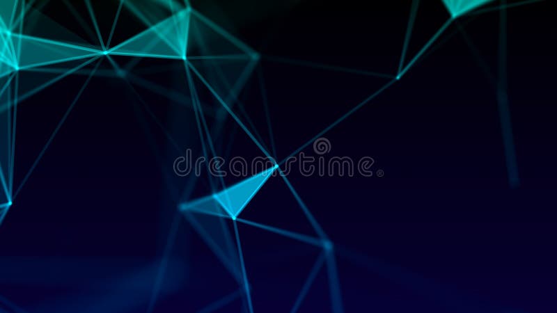 Abstract Background With Connecting Dots And Lines Network Connection Structure Plexus Effect