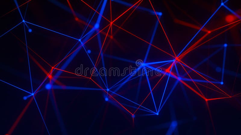Abstract Background With Connecting Dots And Lines Network Connection Structure Plexus Effect