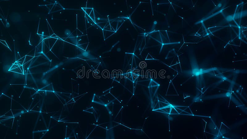 Abstract Background With Connecting Dots And Lines Network Connection Structure Plexus Effect