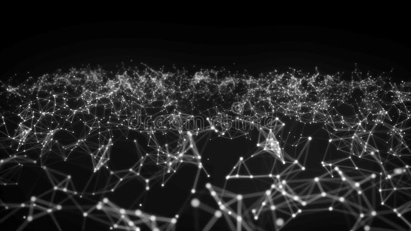 Abstract Background With Connecting Dots And Lines Network Connection Structure Plexus Effect