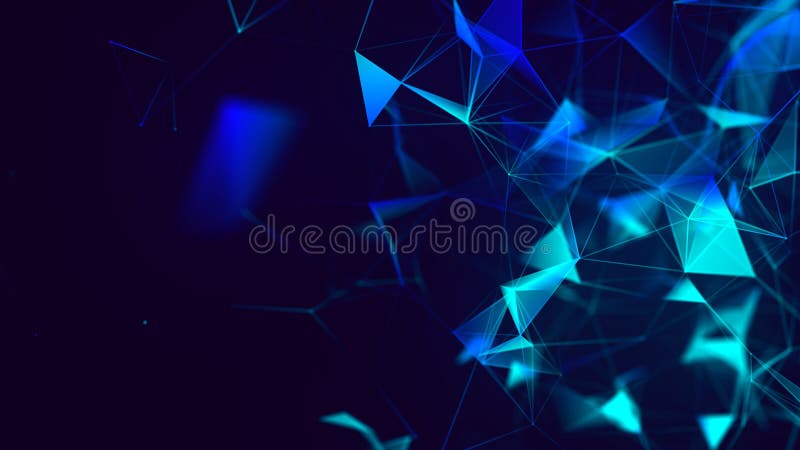 Abstract Background With Connecting Dots And Lines Network Connection Structure Plexus Effect