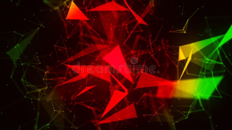 Abstract Background With Connecting Dots And Lines Network Connection