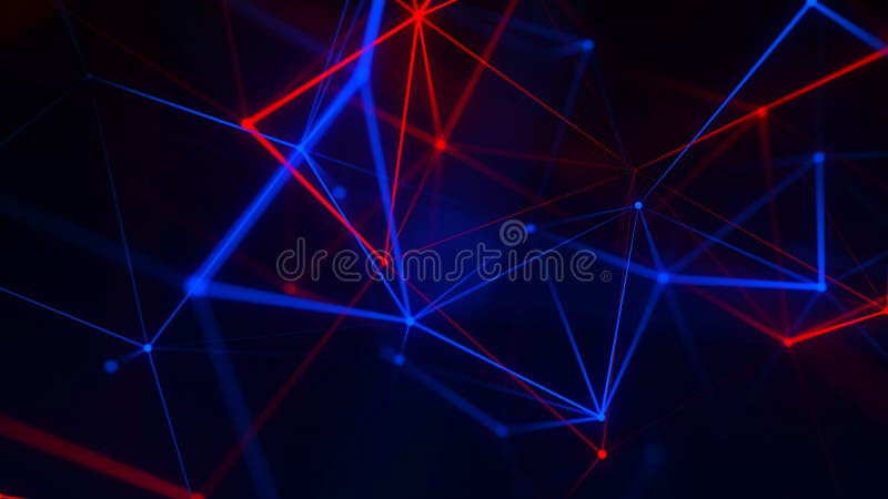 Abstract Background With Connecting Dots And Lines Network Connection Structure Plexus Effect