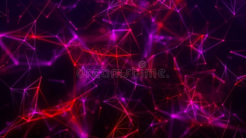 Abstract Background With Connecting Dots And Lines Network Connection Structure Plexus Effect