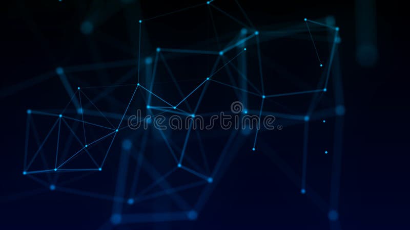 Abstract Background With Connecting Dots And Lines Network Connection Structure Plexus Effect