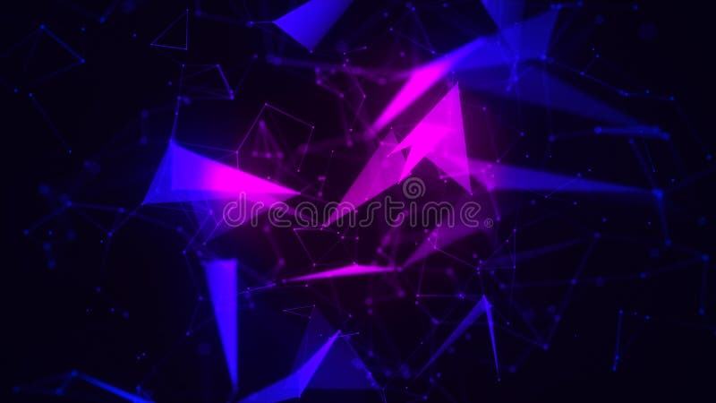 Abstract Background With Connecting Dots And Lines Network Connection Structure Plexus Effect