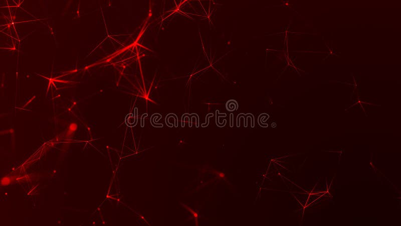 Abstract Background with Connecting Dots and Lines. Network Connection ...