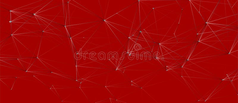 Abstract Background With Connecting Dots And Lines Network Connection Structure Plexus Effect