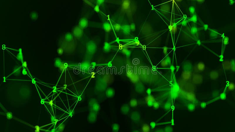 Abstract Background With Connecting Dots And Lines Network Connection Structure Plexus Effect